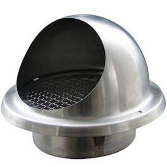 Atlantic prise dair murale - en inox - diametre 125 464040
