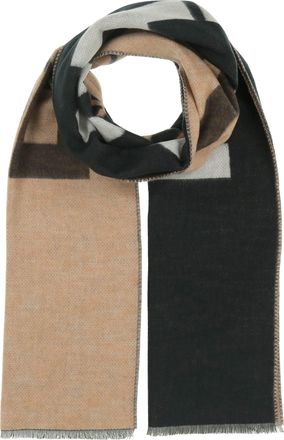 Bugatti Herren Schal mit Schriftzug - 35 x 200 cm - weicher Winterschal für kalte Tage