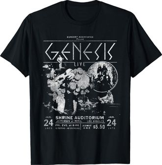 Genesis Live 1975 Shrine Auditorium Los Angeles T-Shirt