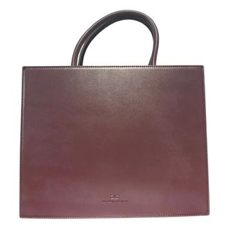 Elisabetta Franchi Grand Cabas avec Logo - Femme - Sacs - Brun - Taille: ONE Size