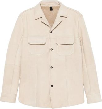 Tagliatore Homme, Chemises, Beige, Taille: M Chemise en cuir