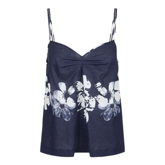 Iceberg Femme, Tops, Bleu, Taille: 38 FR Haut Coupe Confort