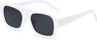 Generic Lunettes De Soleil Surdimensionnées À Monture Carrée For Femmes, For Lextérieur, La Plage, Le Sport, For Hommes(White)