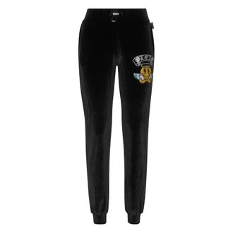 Philipp Plein Femme, Pantalons, Noir, Taille: 40 FR Pantalons Jogging