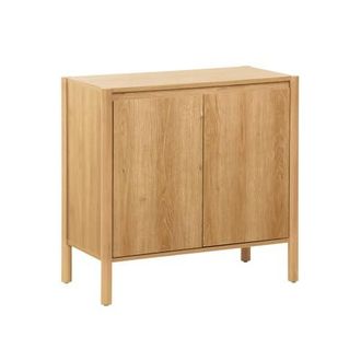 Sweeek Buffet d&eacute;cor Bois 2 Portes Naturel - 80 x 42 x 78.5 cm - Harmony