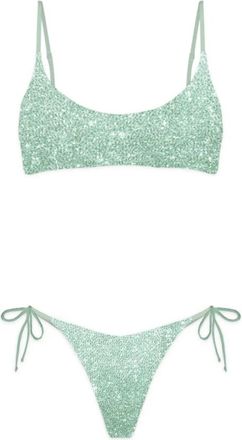 MC2 Saint Barth Femme, Maillots de bain, Vert, Taille: 40/42 FR Bikinis