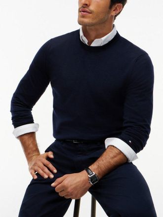 Tommy Hilfiger Wollpullover NY MERINO CREWNECK SWEATER