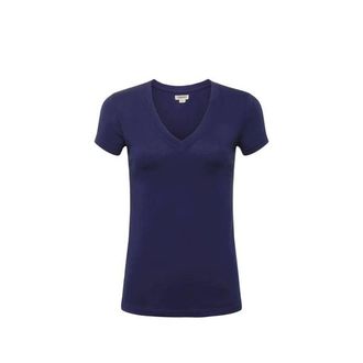 L'agence T-shirt manches courtes col V en coton