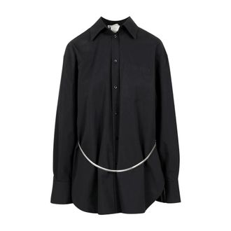 Sportmax Overshirt mit Falten - - Blouses & Shirts - Damen - Schwarzk - XS