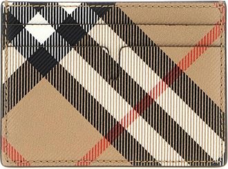 Burberry Haymarket Check Kartenetui - - Accessories - Herren - Beige - ONE SIZE