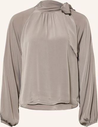Neo Noir Neo Noir Schluppenbluse Saline Aus Satin grau