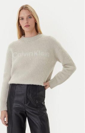 Calvin Klein Pullover LV044D359G Beige Relaxed Fit