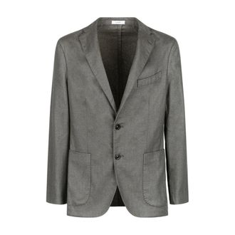 Boglioli Graue Woll-Mischung Sakko mit Kerbenkragen - - Jackets - Herren - Grau - 2XL