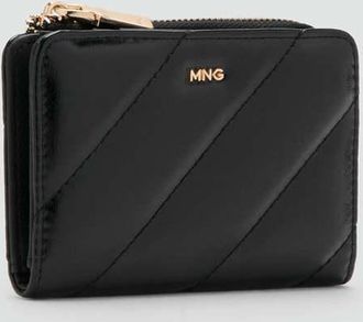 Mango Kleine gesteppte Brieftasche schwarz - Damen - Einheitsgr&ouml;&szlig;e - MANGO