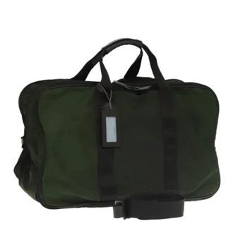 Prada Pre-owned Nylon reisetaschen - - Pre-owned - Damen - Gr&uuml;n - ONE SIZE