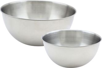 Fackelmann Fackelmann 9983550 R&uuml;hrsch&uuml;sseln Set 2-teilig Edelstahl R&uuml;hrsch&uuml;ssel R&uuml;hrsch&uuml;ssel Metallsch&uuml;ssel Edelstahl 20,5 cm 25 cm