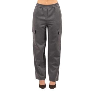 LuckyLu Weite Hosen - - Trousers - Damen - Grau - 2XS