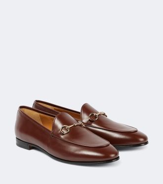 Gucci Mocassins Jordaan Horsebit en cuir