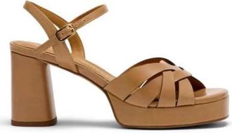 Pedro Miralles Femme, Chaussures, Beige, Taille: 38 EU Sandale &agrave; Talon Haut