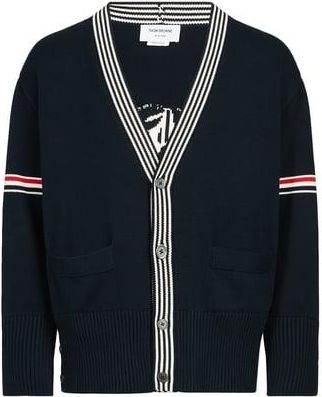 Thom Browne Cardigan droit en maille de coton