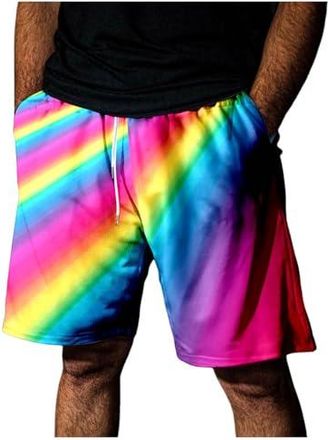 Generic Pantalons courts hommes hommes printemps et &eacute;t&eacute; couleurs pantalon de plage avec cordon de serrage et taille &eacute;lastique, respirant, doux court, streetwe