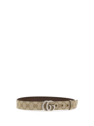 Gucci Womens Gg Marmont Belt Vintage Sand Fabric E Braces