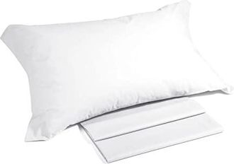 Caleffi Bettwäsche-Set für Doppelbett aus 100% Baumwolle, 240 x 285 cm, Spannbettlaken für Doppelbett, Matratzenschoner 180 x 200 cm, für Matratze mit Einer H