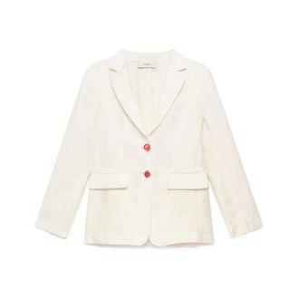 Maliparmi Maliparmi, Femme, Vestes, Beige, Taille: 40 FR Veste Jacquard en Lin