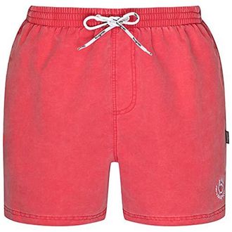 Bugatti Short de bain pour homme en bleu, vert, bleu marine, rouge, noir ou turquoise, Rouge délavé., M