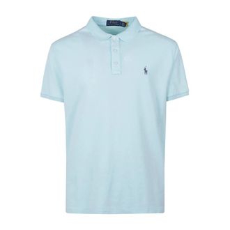 Ralph Lauren Klassisches Baumwoll-Polohemd - - Tops - Herren - Blau - S