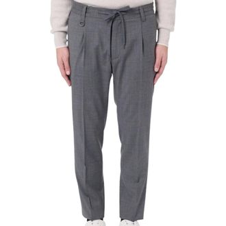 Paolo Pecora Homme, Pantalons, Gris, Taille: XL Pantalone in Tessuto