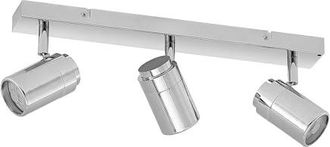 Lindby Spot Remilan &agrave; intensit&eacute; variable (Moderne) en Argent M&eacute;tal e. a. pour Salon & Salle manger (&agrave; 3 lampes, GU10) Lampe encastrable plafonnier applique