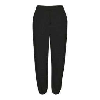 Gestuz Schwarze High-Waist-Sweatpants mit elastischem Bund - - Trousers - Damen - Schwarzk - XS