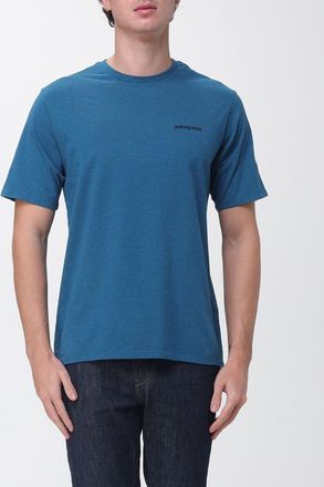 Patagonia T-Shirt von aus recycelter Baumwollmischung mit Logo-Print