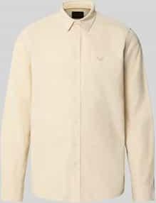 PME Legend Regular Fit Freizeithemd mit Kentkragen und Label-Stitching