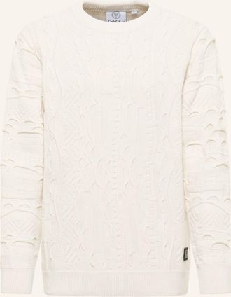 Carlo Colucci Carlo Colucci Unifarbener Strickpullover Esposini weiss