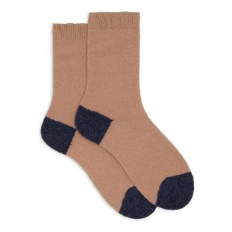Gallo Gallo, Femme, Sous-v&ecirc;tements, Multicolore, Taille: ONE Size Chaussettes courtes en laine boucl&eacute;e