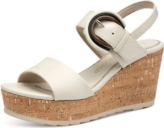 Marco Tozzi Femme Sandale 2-28306-44, crème, 38 EU