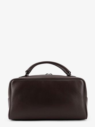 Brunello Cucinelli Womens Crossbody Bag Boston Explorer Brown Leather Shoulder