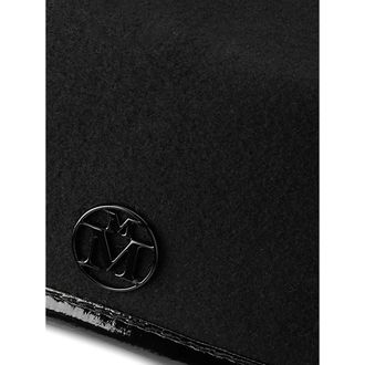 Maison Michel 1665001001 Flat Cap - Black