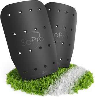 Sopro Fu&szlig;ball Schienbeinschoner Mini f&uuml;r Kinder & Erwachsene - leicht & rutschfest - Kein Schutz - High Performance Schienbeinschoner Fu&szlig;ball Herren & Damen