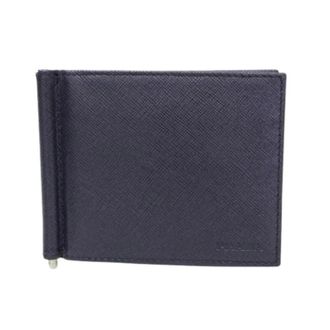 Prada Portefeuille &agrave; billets Saffiano (&agrave; deux volets) Pre-owned - Homme - Pre-owned - Bleu - Taille: ONE Size