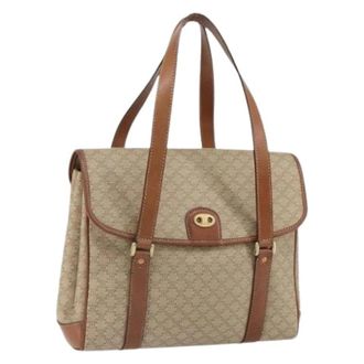 Celine Sac bandouli&egrave;re Macadam vintage Pre-owned - Femme - Pre-owned - Beige - Taille: ONE Size