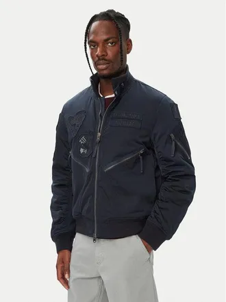 Aeronautica Aeronautica Militare Bomberjacke 262AB3077UCT04361 Dunkelblau Regular Fit