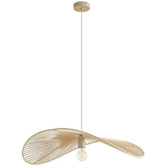 Lindby Suspension &agrave; intensit&eacute; variable Valdorin en papier pour salon & salle &agrave; manger