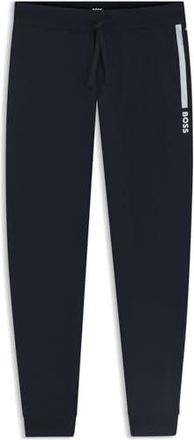 BOSS Boss Pantalon de Jogging Authentique pour Homme en Coton avec Logo imprim&eacute;, Bleu fonc&eacute;, XL