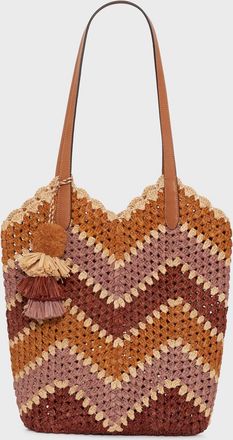 Gerard Darel Sac en raphia et cuir - MARGOT - Multicolore