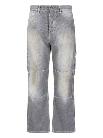 Cultura Gerade Gestreifte Jeans
