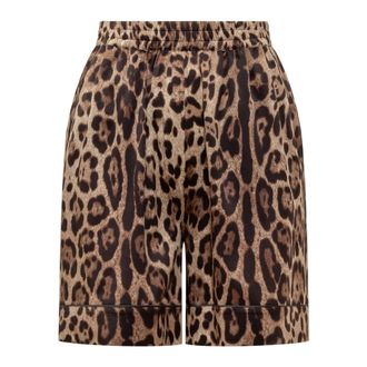 Dolce & Gabbana Seidenshorts - - Shorts - Damen - Braun - 2XL