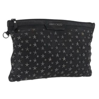 Jimmy Choo London Sac pochette Pre-owned - Femme - Pre-owned - Noir - Taille: ONE Size